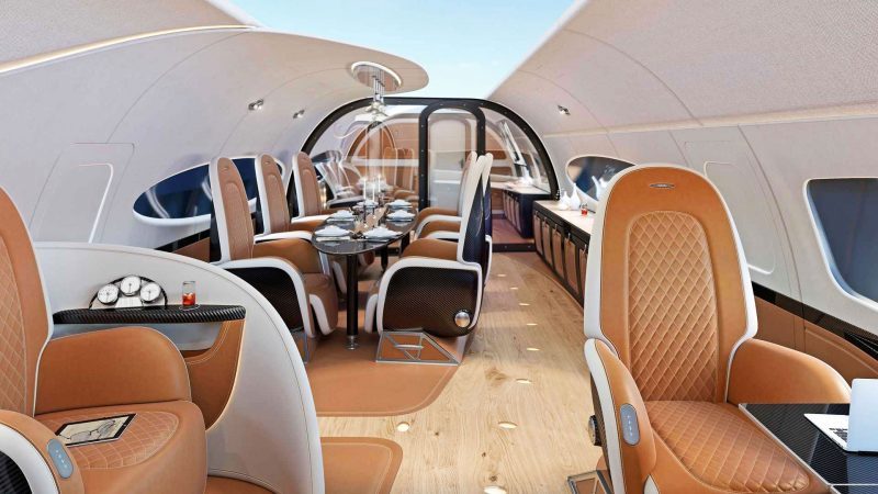 Airbus ACJ319 neo: the 'Infinite' interior bears the Pagani signature